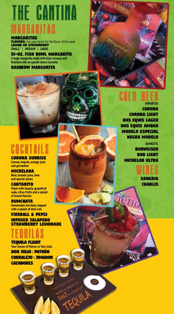 Our Menu – Hacienda Mexican Grill & Cantina